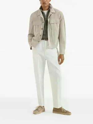 Brunello Cucinelli Rib Half-zip Sweater - Green