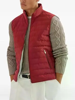 Brunello Cucinelli Padded Gilet - Red