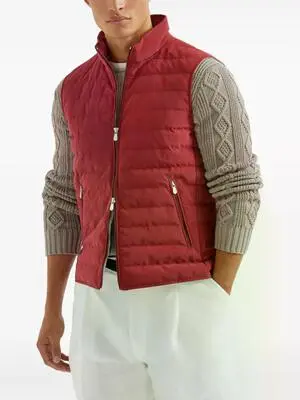 Brunello Cucinelli Padded Gilet - Red
