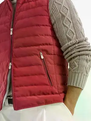 Brunello Cucinelli Padded Gilet - Red