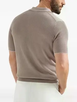 Brunello Cucinelli V-neck Short-sleeve T-shirt - Neutrals