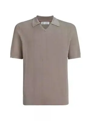 Brunello Cucinelli V-neck Short-sleeve T-shirt - Neutrals