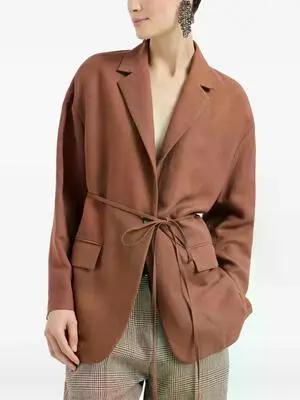 Brunello Cucinelli Monili-embellishment Blazer - Orange