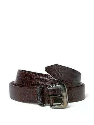 Brunello Cucinelli Lizard-effect Belt