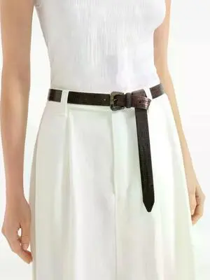 Brunello Cucinelli Lizard-effect Belt