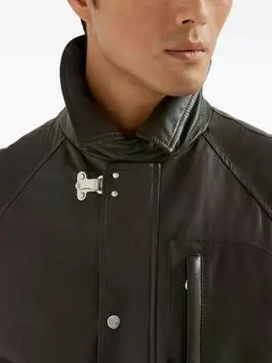 Brunello Cucinelli Calf Leather Jacket - Brown