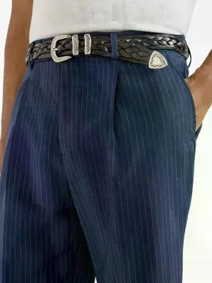 Brunello Cucinelli Pinstripe Trousers - Blue
