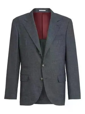 Brunello Cucinelli Slubbed Buttons Blazer