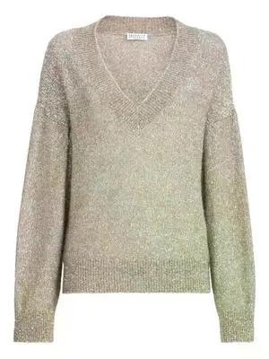 Brunello Cucinelli V-neck Sweater - Neutrals