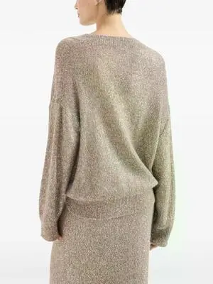 Brunello Cucinelli V-neck Sweater - Neutrals