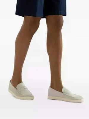 Brunello Cucinelli Suede Loafers - Neutrals