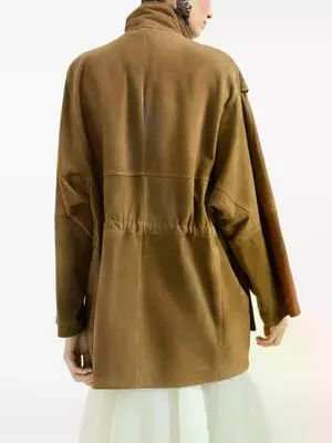 Brunello Cucinelli High Neck Snap-fastening Jacket
