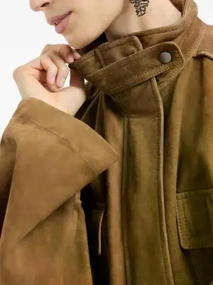 Brunello Cucinelli High Neck Snap-fastening Jacket