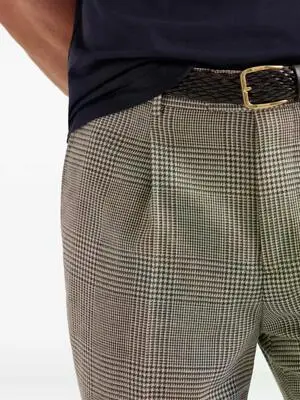 Brunello Cucinelli Check Trousers - Brown