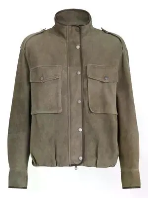 Brunello Cucinelli Leather Jacket - Green
