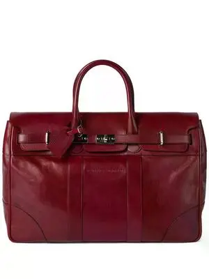 Brunello Cucinelli Leather Holdall Bag - Red