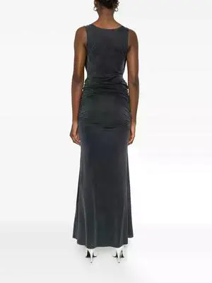 VIVIENNE WESTWOOD Liz Cowl-neck Maxi Dress - Grey