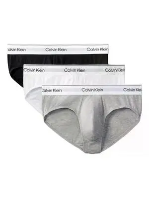 Calvin Klein Logo Waistband 3-pack Briefs - White