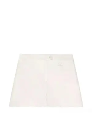 COURREGES Courrèges Logo Mini Skirt White