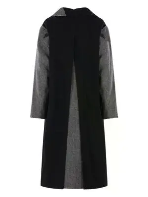 Yohji Yamamoto Herringbone Paneled Coat