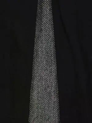 Yohji Yamamoto Herringbone Paneled Coat