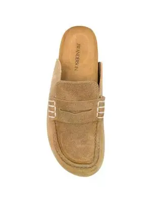 JW Anderson Stitch Detail Loafers - Neutrals