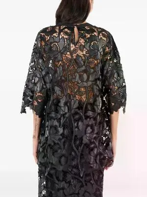 Roberto Cavalli Floral-lace Top