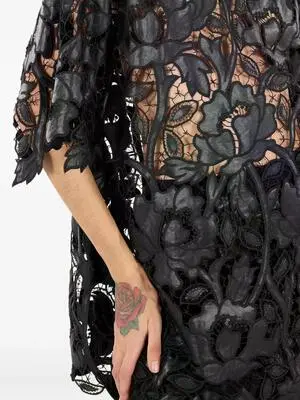 Roberto Cavalli Floral-lace Top