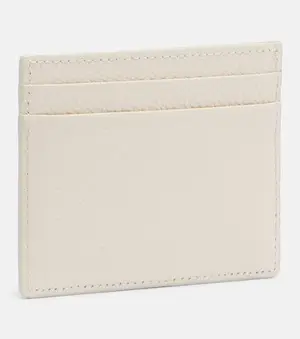 Valentino Garavani Embellished Leather Card Holder - Beige