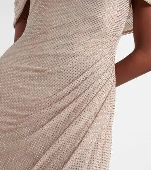 SELF-PORTRAIT Embellished Caped Maxi Dress
