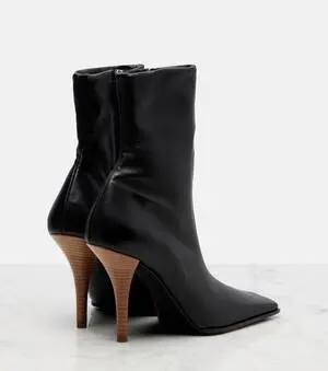 Alaïa Leather Ankle Boots