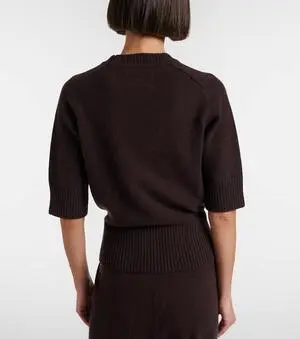 Extreme Cashmere Lauren Knitted Cashmere-blend Top