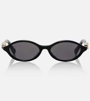 Dior Diortreasure R1i Oval Sunglasses - Black