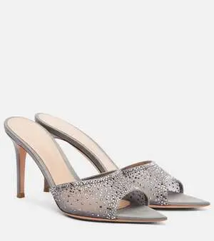 Gianvito Rossi Textured Mules Clogs For Women