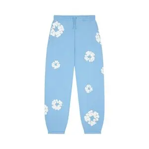 DENIM TEARS Cotton Wreath Sweatpants - Blue