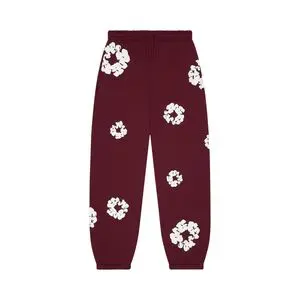 DENIM TEARS Cotton Wreath Sweatpants - Red