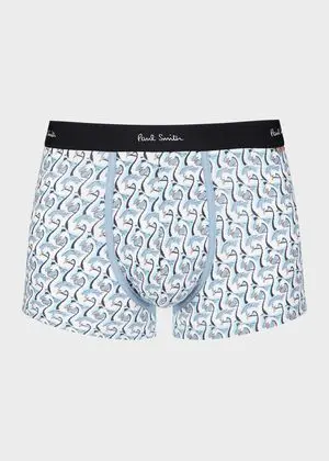 Paul Smith Light 'swan' Print Boxer Briefs