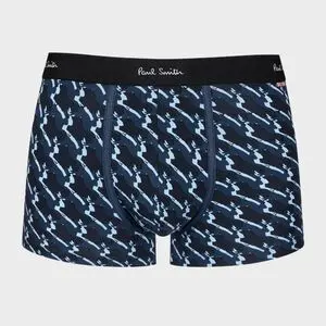 Paul Smith Navy 'jumping Rabbits' Boxer Briefs - Blue