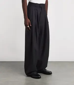 WILLY CHAVARRIA Virgin Wool Cascada Tailored Trousers