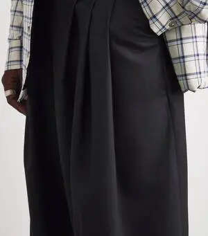 WILLY CHAVARRIA Virgin Wool Cascada Tailored Trousers