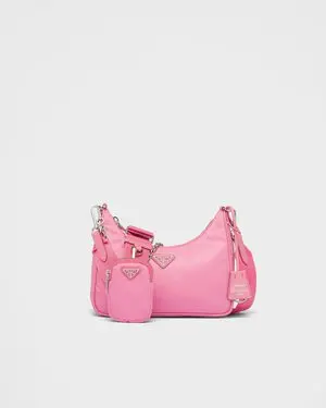 Prada Re-edition 2005 Re-nylon Bag - Begonia Pink