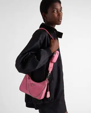 Prada Re-edition 2005 Re-nylon Bag - Begonia Pink