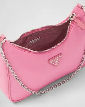 Prada Re-edition 2005 Re-nylon Bag - Begonia Pink