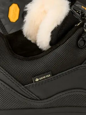 UGG Lace-up Shearling Lined Sneakers - Black