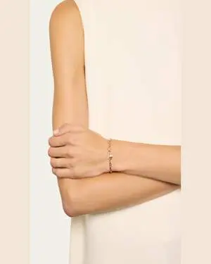 MARLA AARON 14k Rose Gold Biker Chain Bracelet