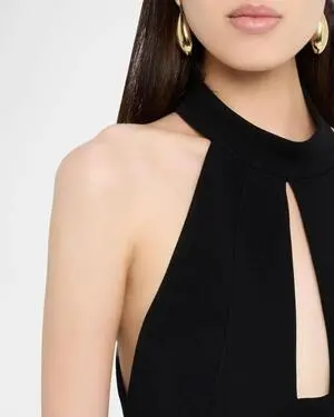 A.L.C. Lucie Wide-leg Halter Jumpsuit - Black