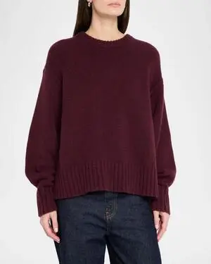 Guest In Residence Cashmere Crewneck Sweater - Fig