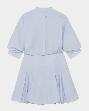 Simkhai Effie Mini Shirtdress - French Blue