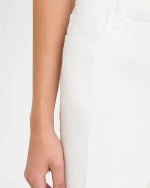 L & APOS;AGENCE L'agence Blaine Cropped Straight-leg Jeans - Blanco