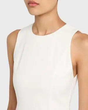 Alice + Olivia Adley Drop-waist Mini Dress - White